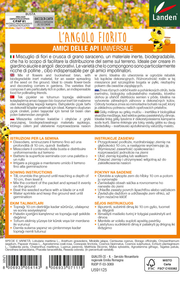 Mix di fiori amici delle api – Tutti i terreni - Landen
